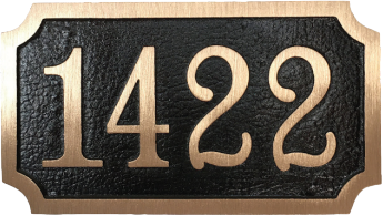 Buy Address Plaque - 7″ x 12-1/2″ Aluminum | A&B Foundry LLC