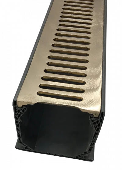 Buy Channel Drain - 2-7/8″ x 16″ Yellow Brass | A&B Foundry LLC