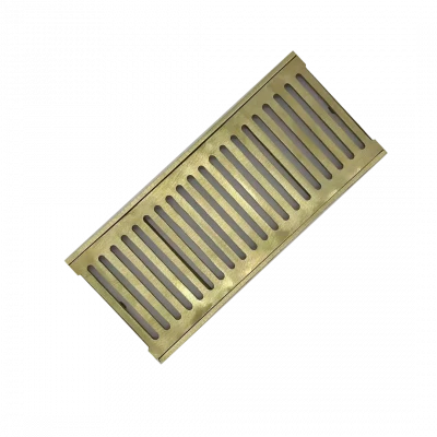 Buy Channel Drain Set - w/frame - 7-3/16″ x 16″ Red Brass | A&B Foundry LLC