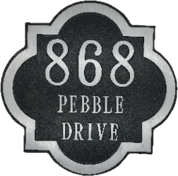 Custom Address Metal Plaques | A&B Foundry
